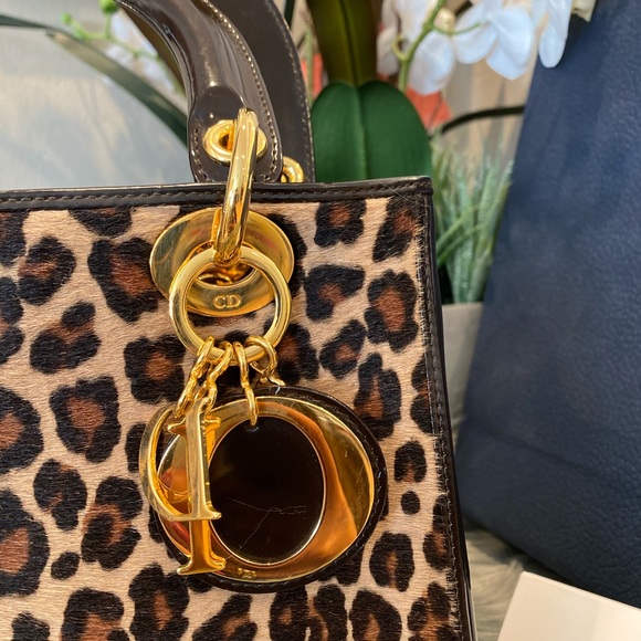 Dior | Bags | Authentic Christian Dior Lady Bag Leopard | Poshmark